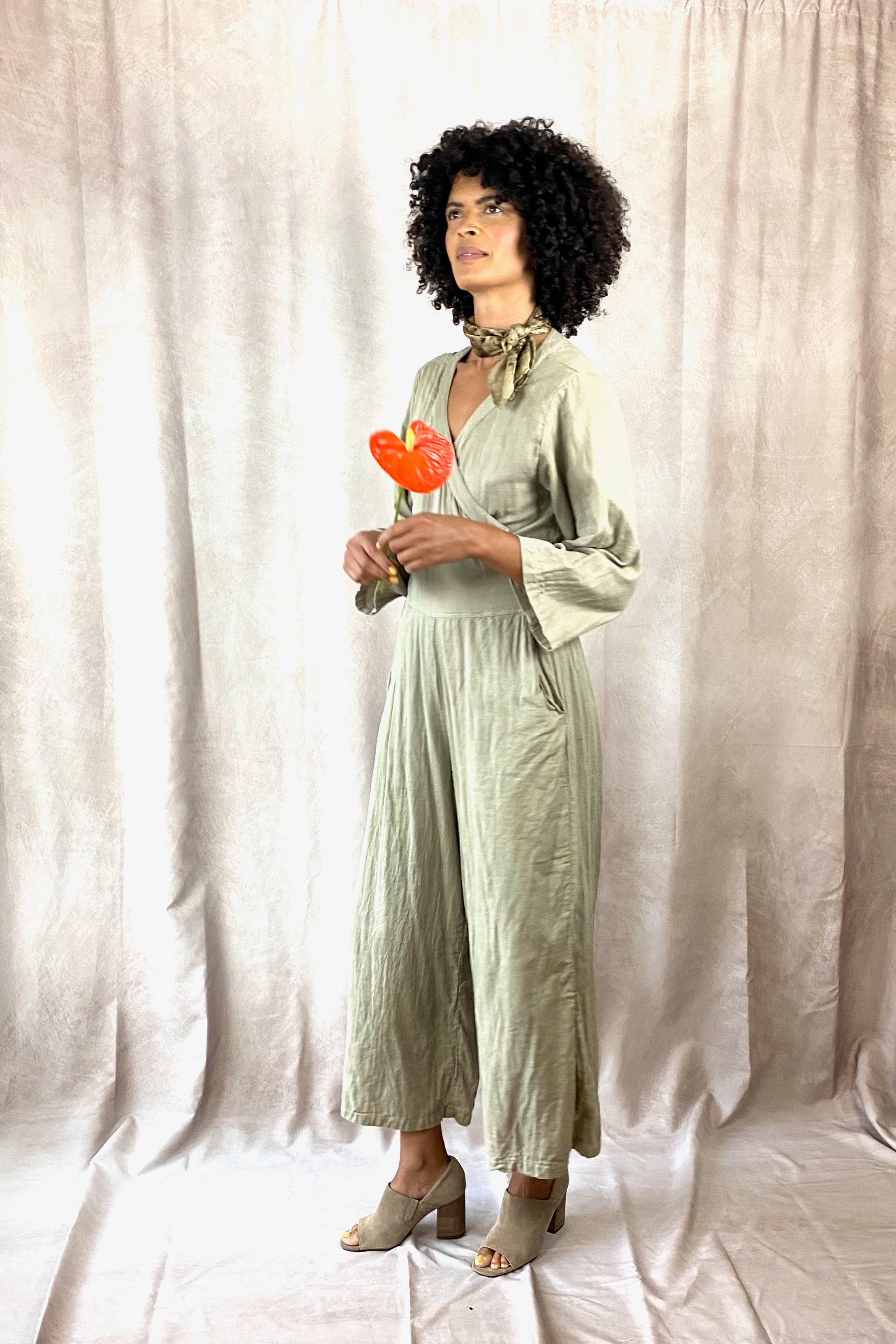 Janelle Jumpsuit in Olive Green – Marree